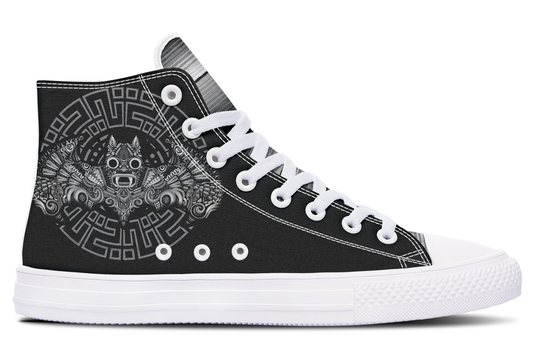 Aztecabat High Tops ( Black or White Sole ) – House Of Chingasos