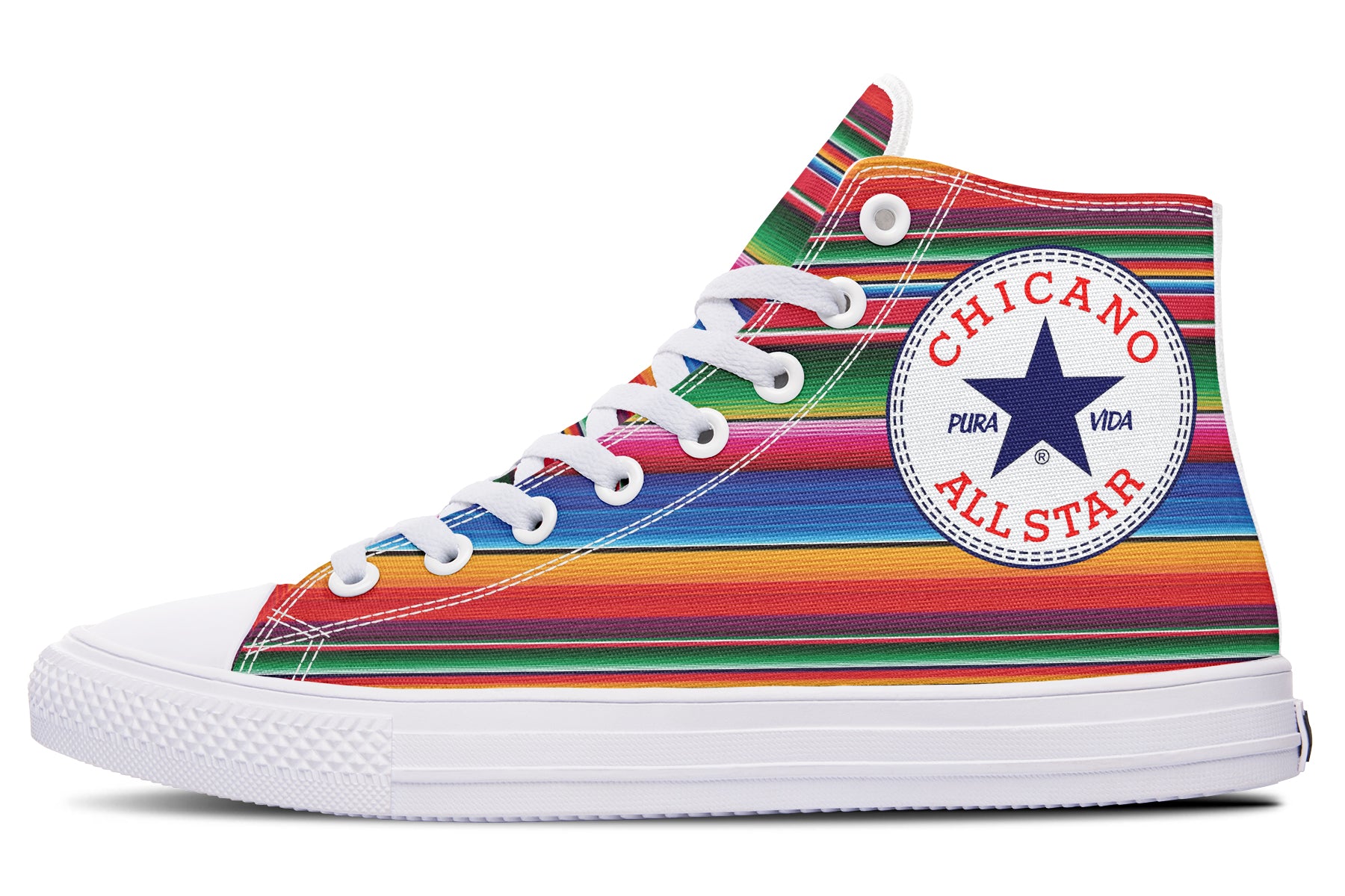 OG Chicano All Star Serapes ( Black or White Sole ) – House Of Chingasos