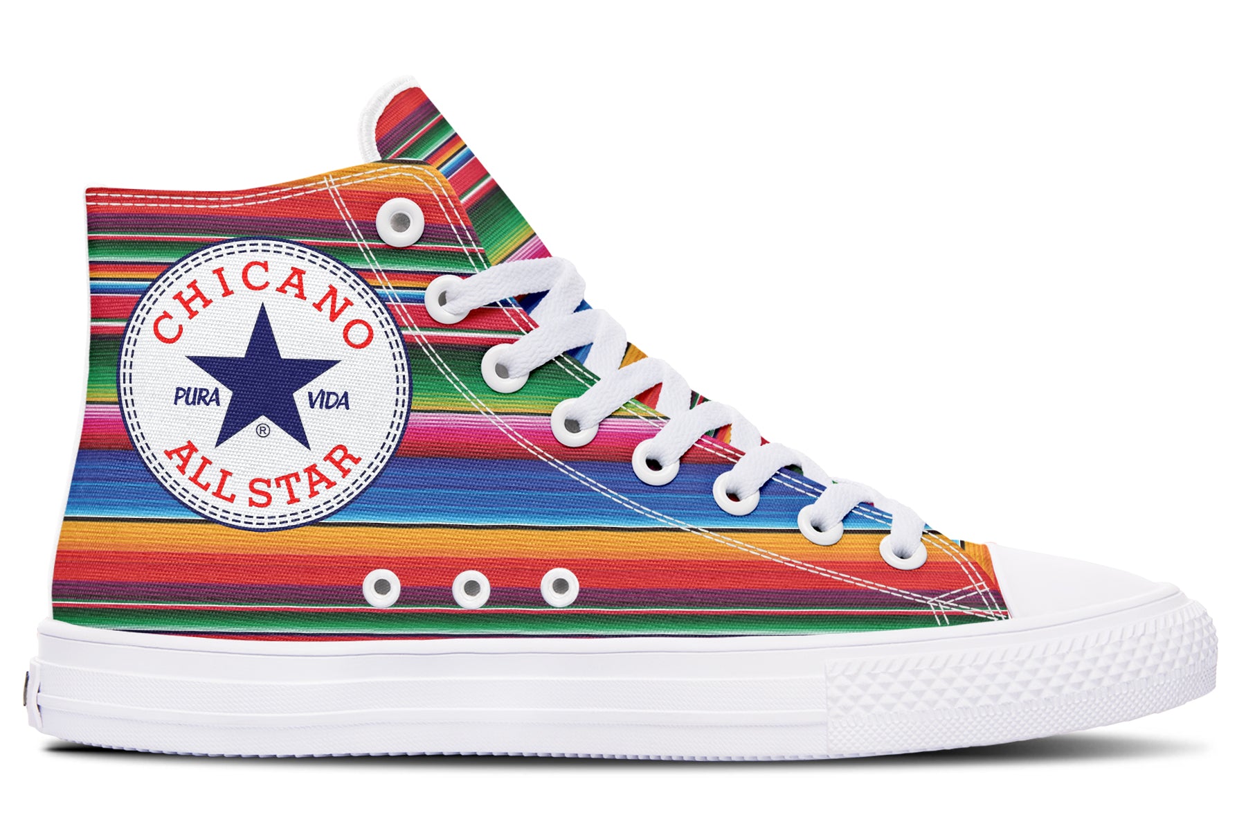 OG Chicano All Star Serapes ( Black or White Sole ) – House Of Chingasos