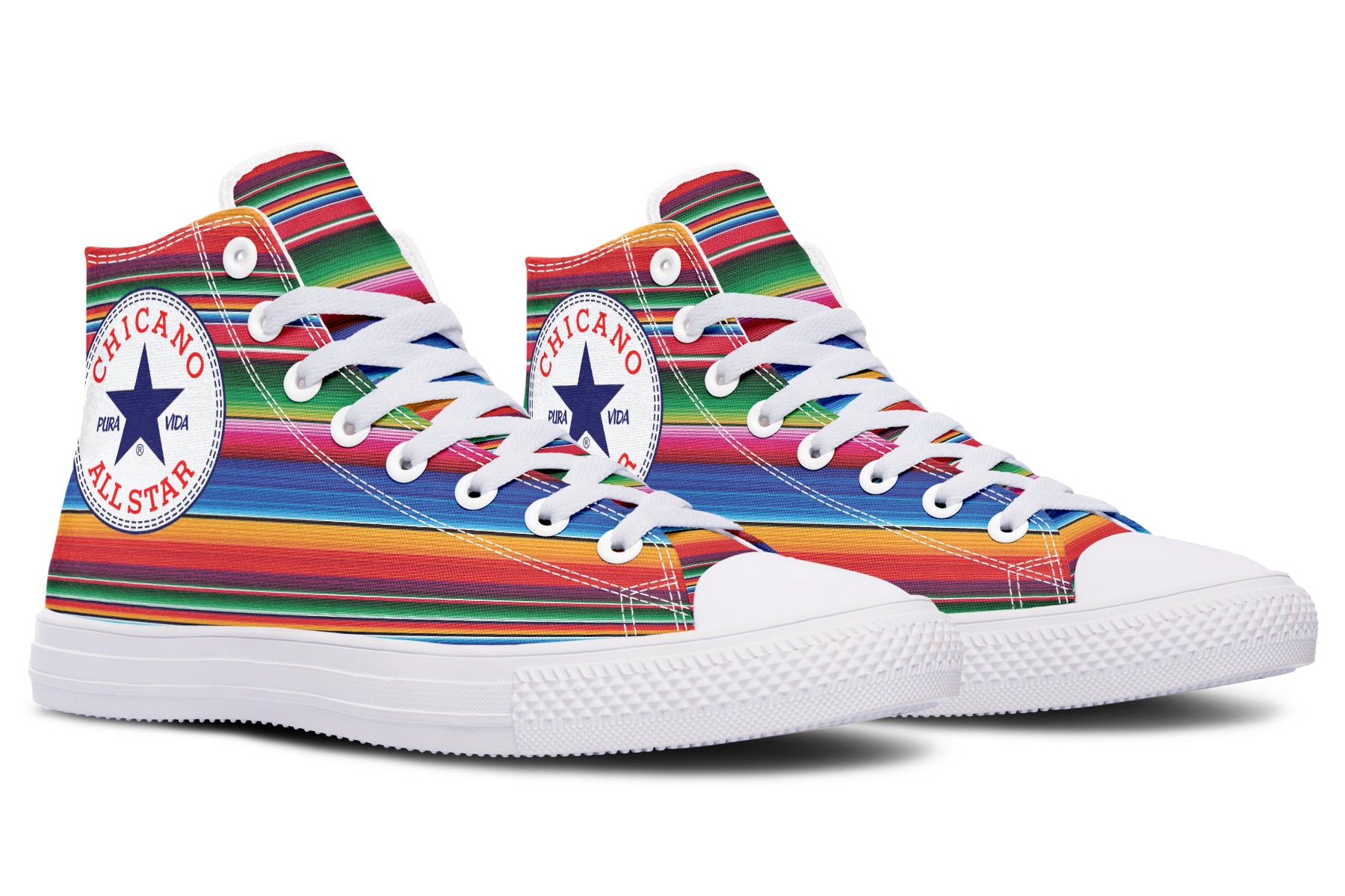 OG Chicano All Star Serapes ( Black or White Sole ) – House Of Chingasos