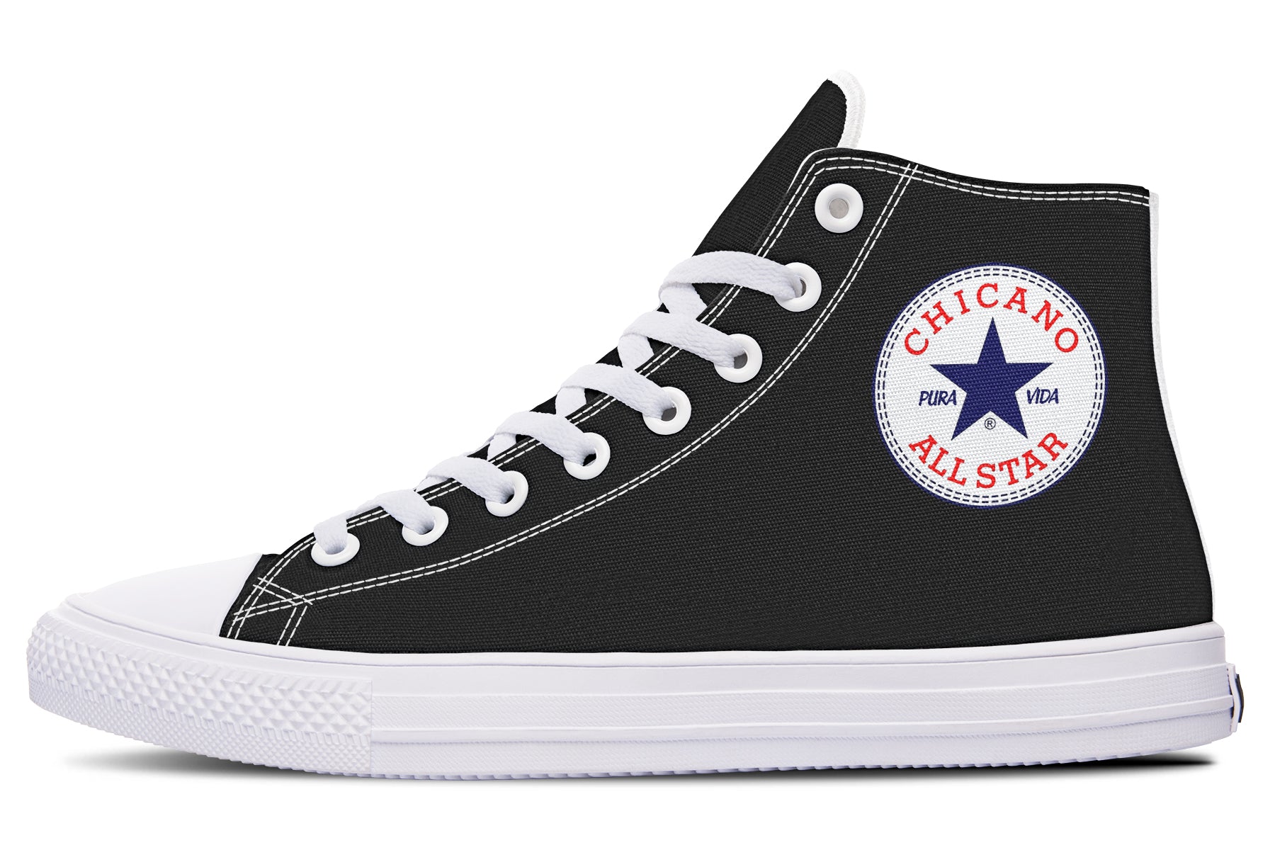 OG Chicano All Star Black ( Black or White Sole ) – House Of Chingasos