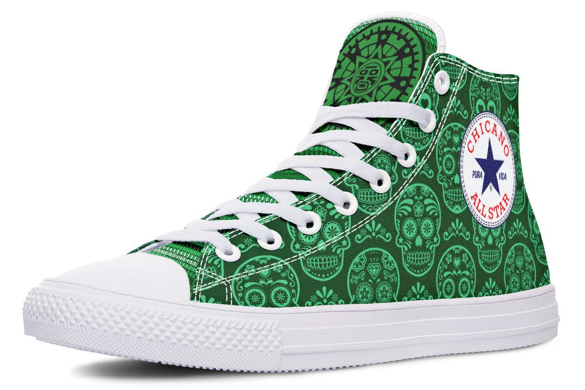 Chicano St Patrick High Tops ( Black or White Sole ) – House Of Chingasos