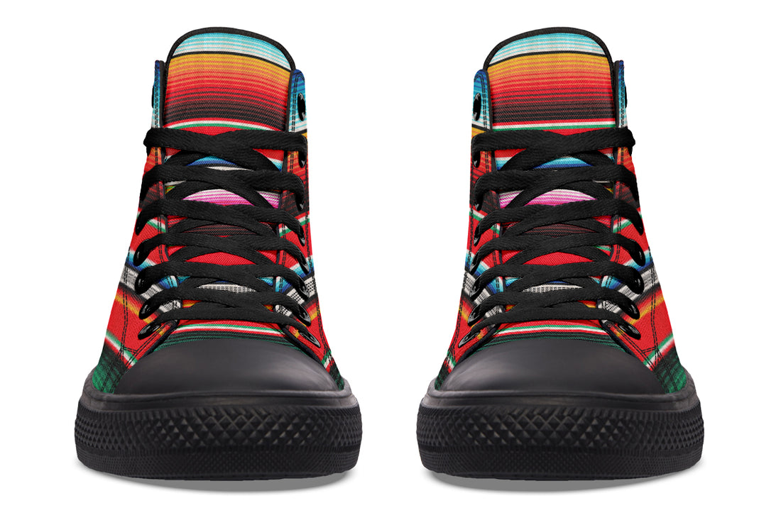 Serape High Tops ( Black or White Sole ) NEW DROP!! – House Of Chingasos