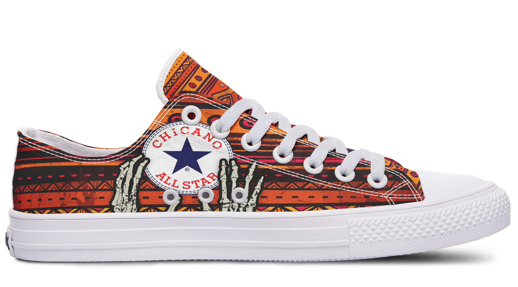 Chicano All Star Mayan Low Tops ( Black or White Sole ) – House Of ...