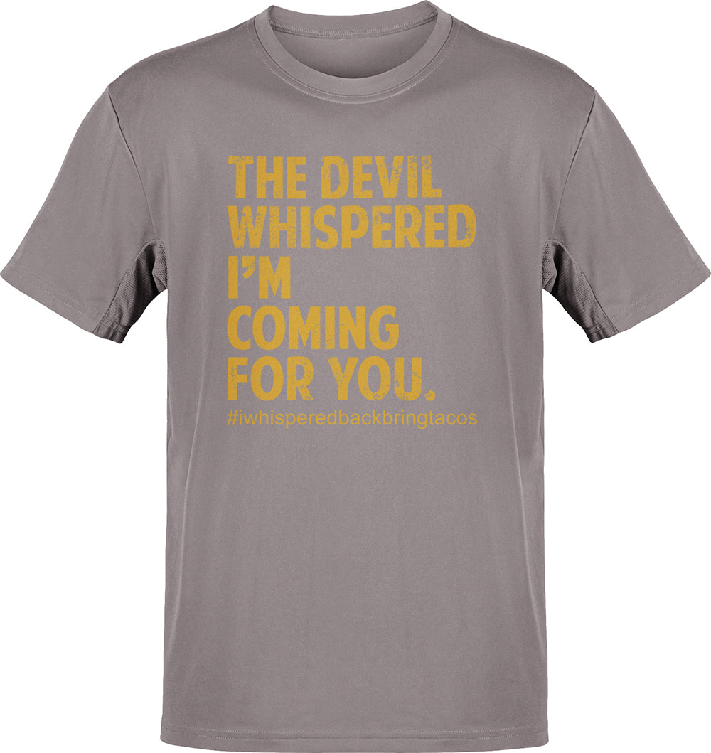 Premium The Devil Whispered Taco Tee ( Vintage Print ) – House Of Chingasos