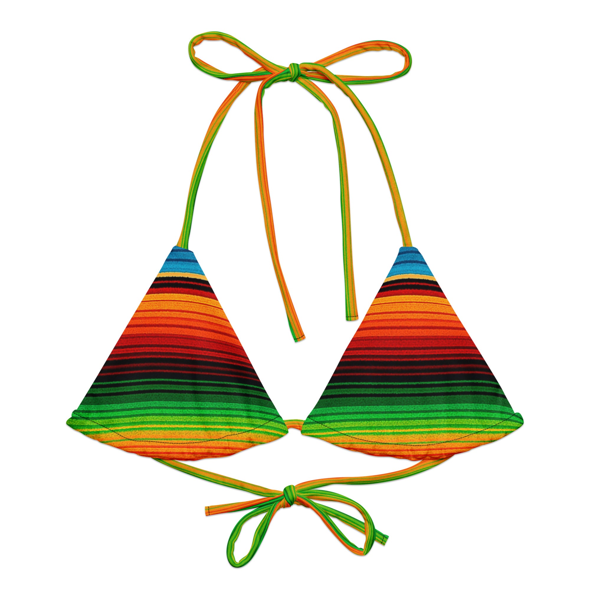 El Serape Colores string bikini top – House Of Chingasos
