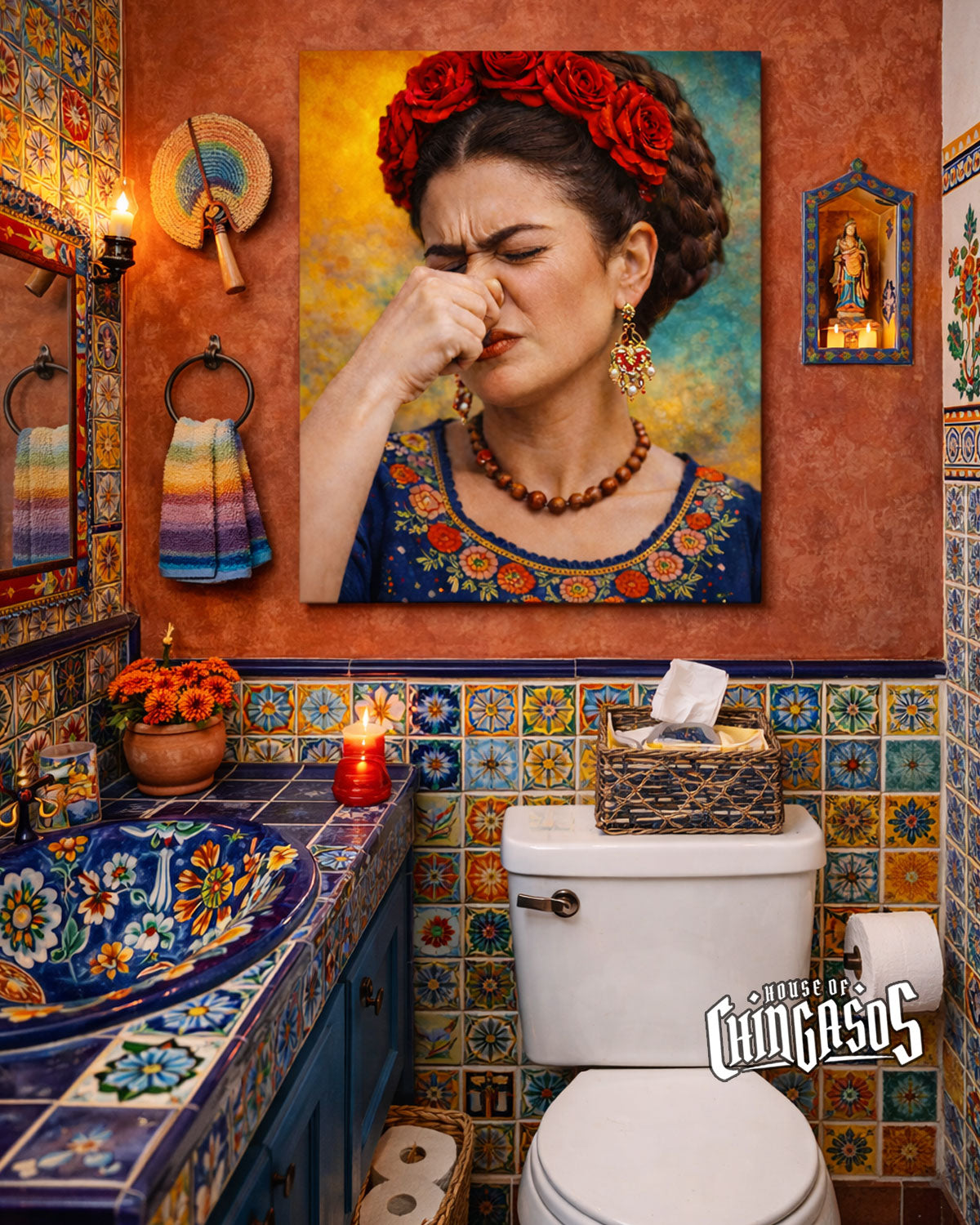 La Artista Full Color Guacala Canvas Print 16" * 20" – House Of Chingasos