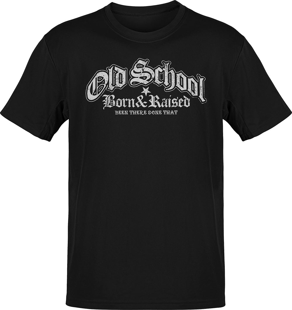 Premium Old School Born And Raised Vintage Crew -Tee – House Of Chingasos