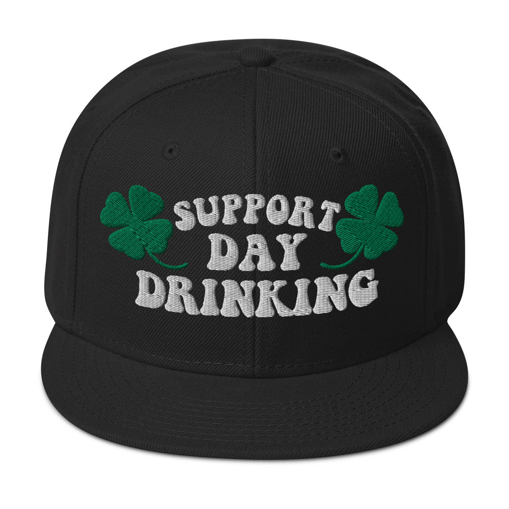 Support Day Drinking Embroidered Snapback – House Of Chingasos