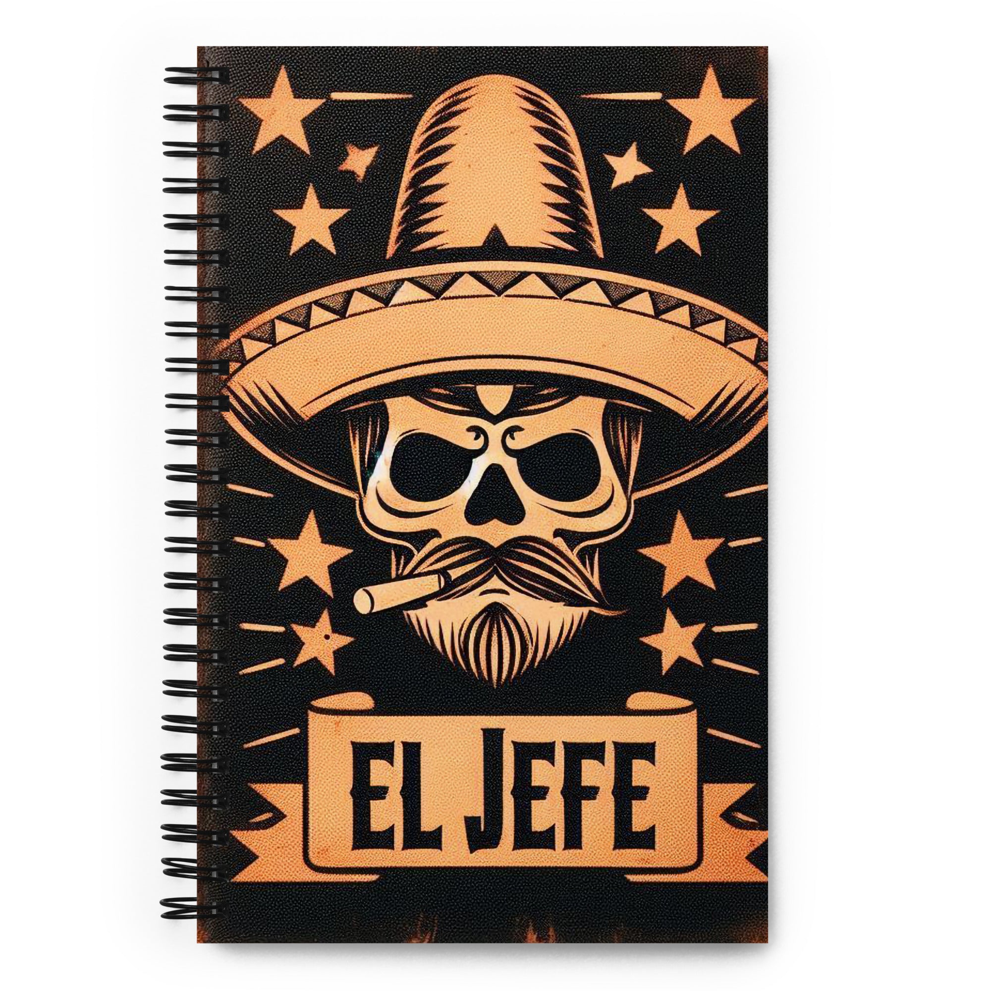 El Jefe Mas Chingon Old School Spiral notebook – House Of Chingasos