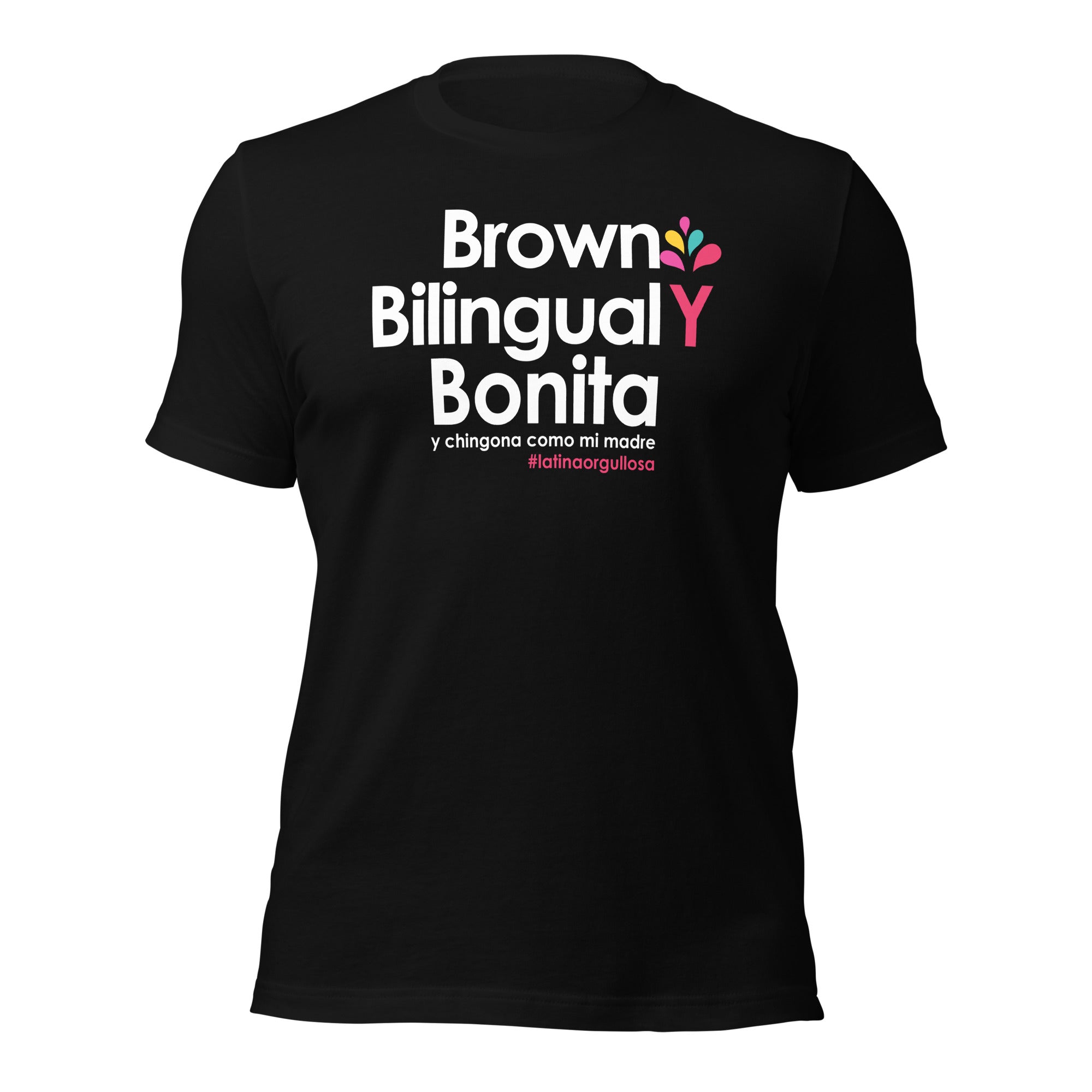 Premium Brown Bilingual Y Bonita T-shirt – House Of Chingasos