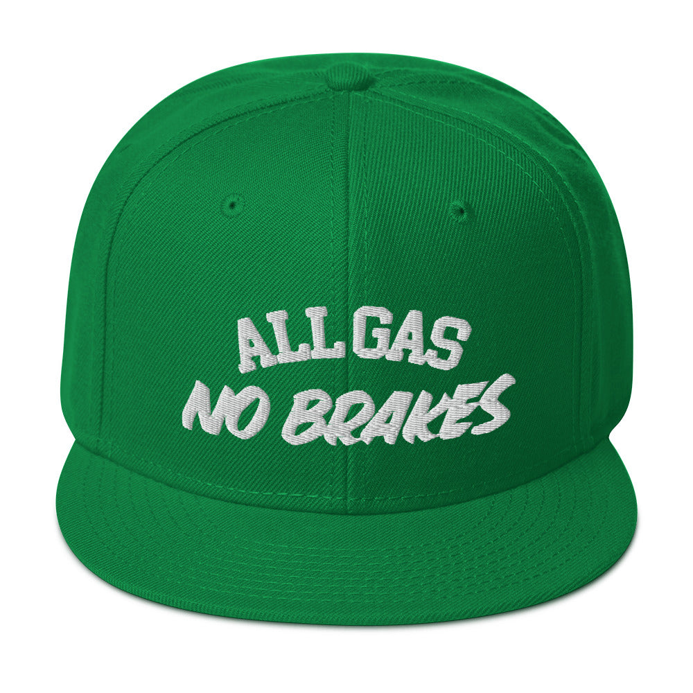 St. Patrick's All Gas No Brakes Embroidered Snapback – House Of Chingasos
